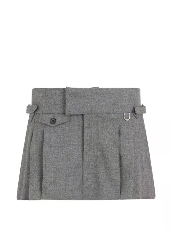 John Richmond Pleated Mini Skirt