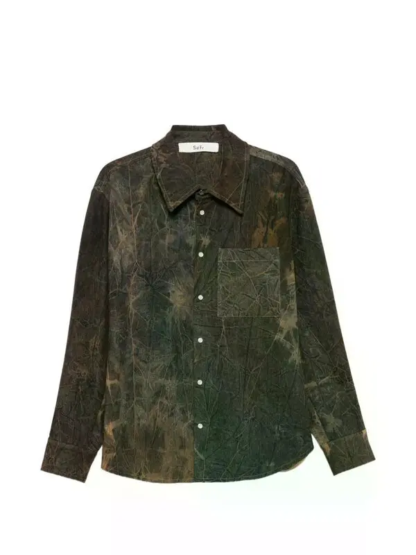 Séfr Overdyed Button-down Shirt