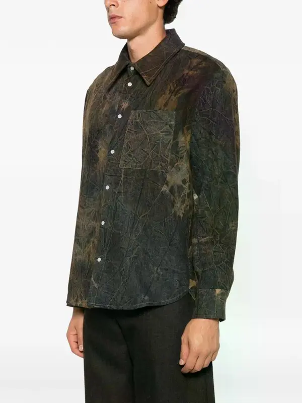 Séfr Overdyed Button-down Shirt