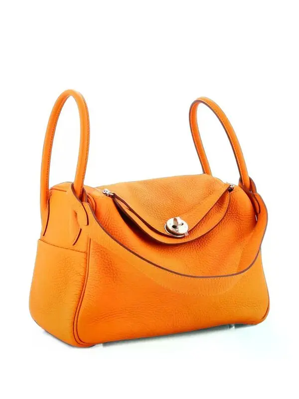 Hermès Lindy Bag Clemence 26 Shoulder Bag - Orange