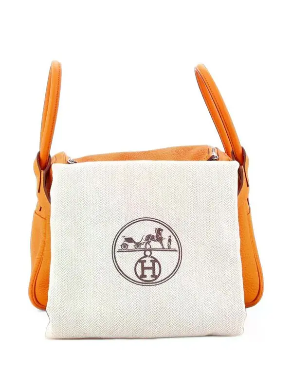 Hermès Lindy Bag Clemence 26 Shoulder Bag - Orange