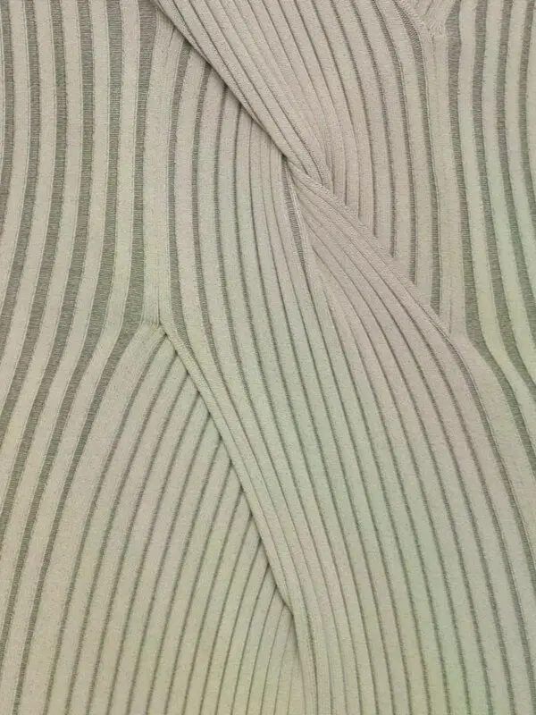 DION LEE Twist-detail Rib-knit Dress