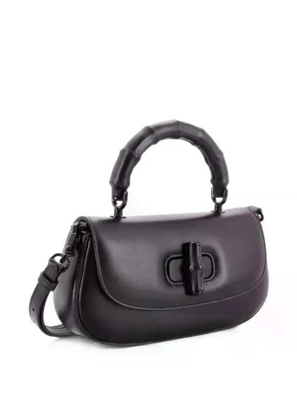 Gucci Bamboo Diva Top Handle Bag Leather Medium Satchel