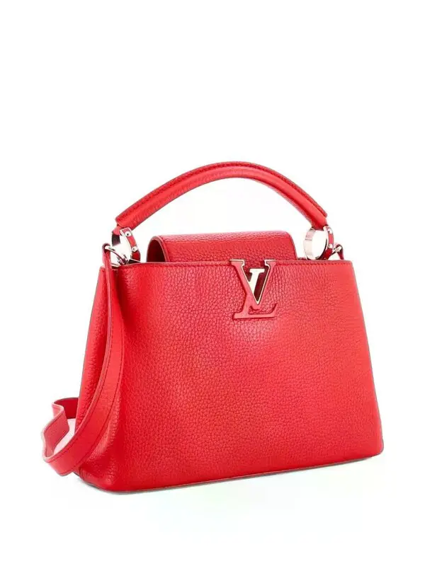 LOUIS VUITTON Capucines Bag Leather Bb Satchel