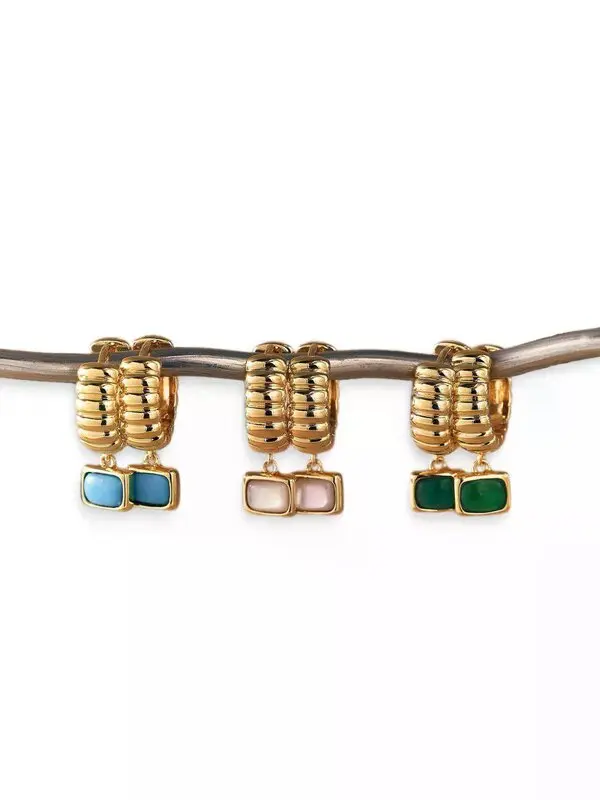 Astley Clarke Aurora Ridge Turquoise Earrings - Gold