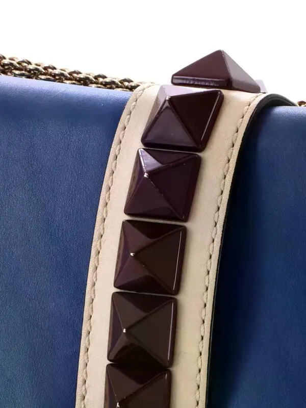 Valentino Garavani Glam Lock Leather Medium Shoulder Bag