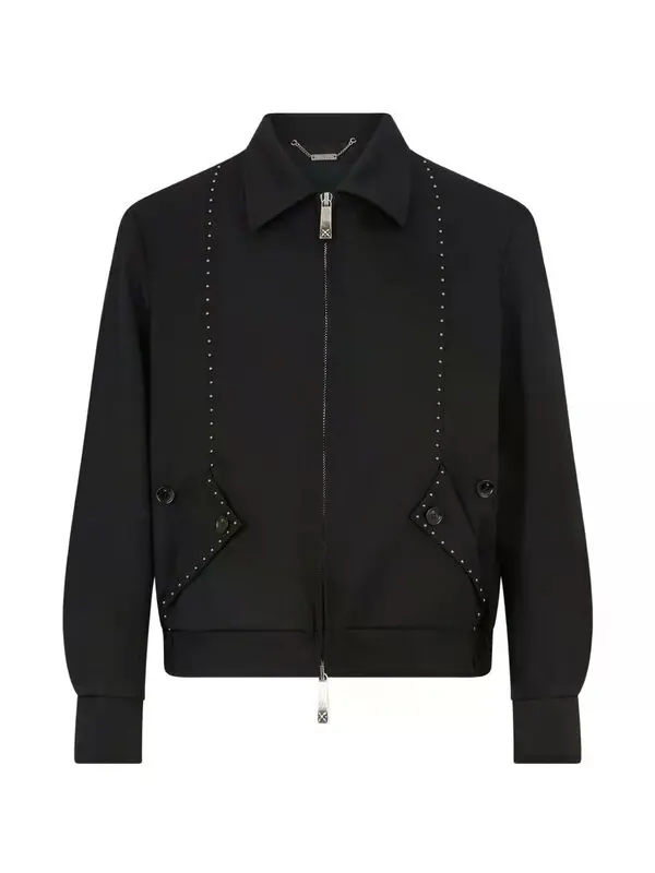 John Richmond Stud-embellished Zip-up Jacket