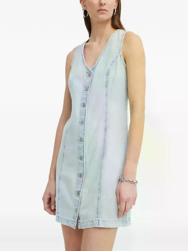 LEVI'S Button-up Sleeveless Mini Dress