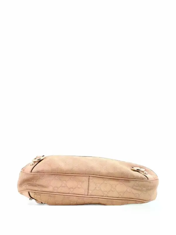 Gucci Abbey D-ring Gg Canvas With Leather Medium Hobo Bag