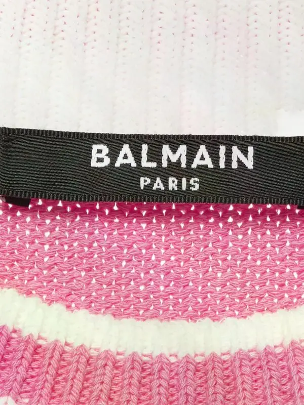 Balmain Logo Embroidered Sweater