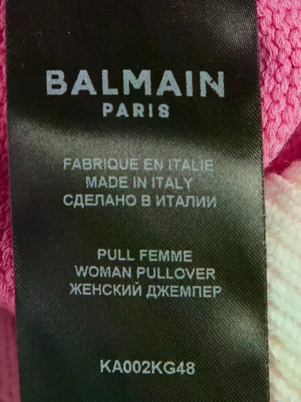 Balmain Logo Embroidered Sweater