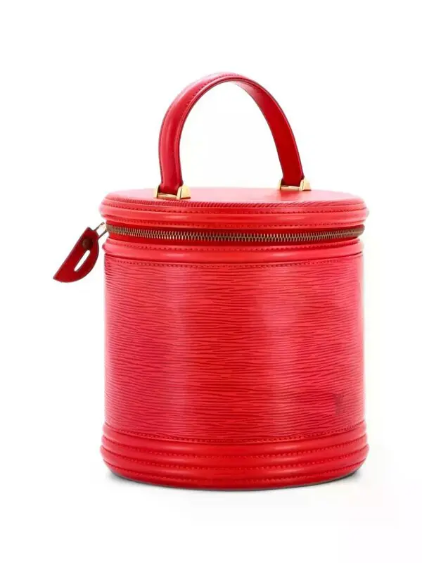 LOUIS VUITTON Cannes Beauty Case Epi Leather Satchel - Red