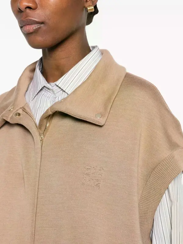 Max Mara Drawstring High-neck Gilet