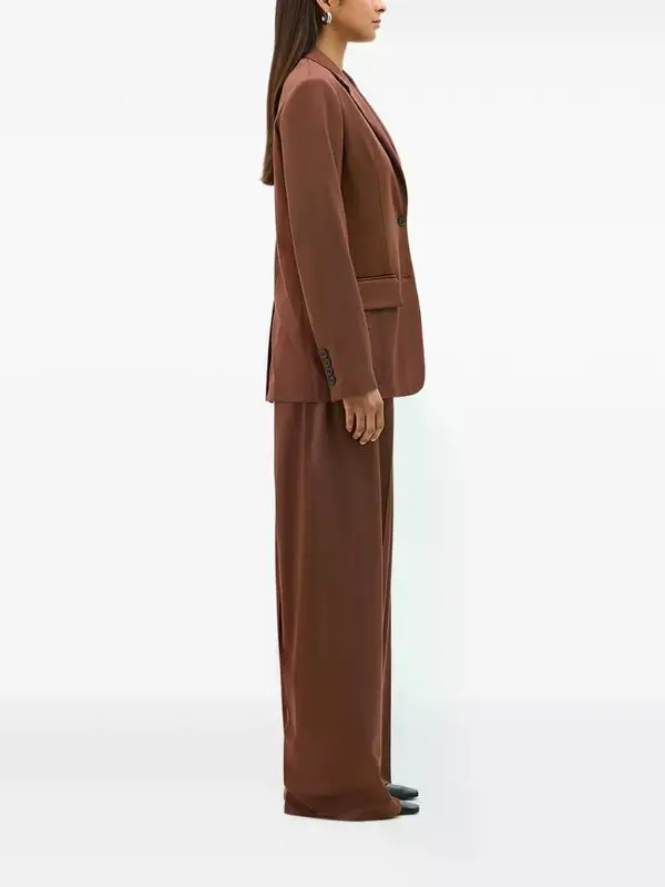 Another Tomorrow Relaxed-fit Single-breasted Blazer