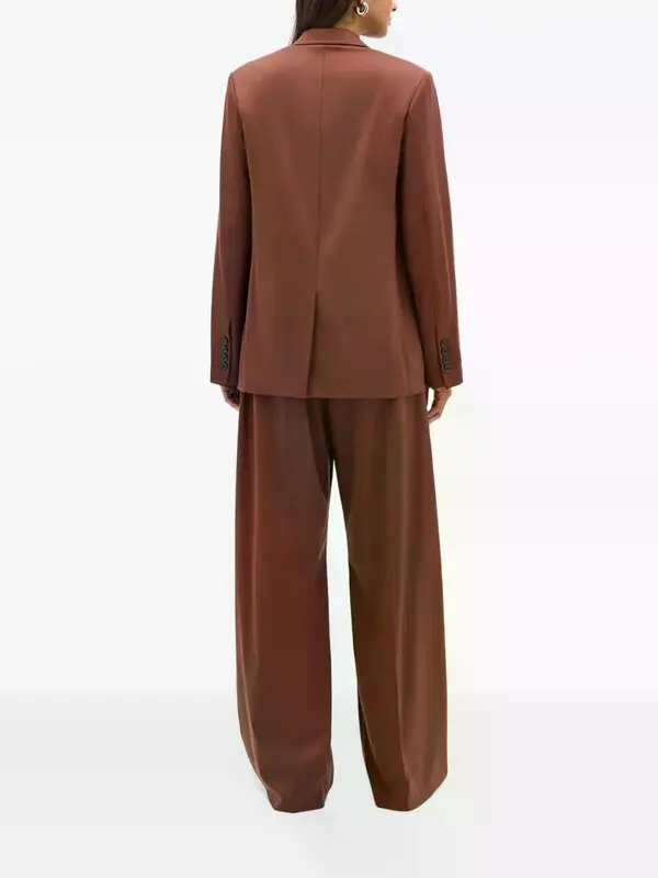 Another Tomorrow Relaxed-fit Single-breasted Blazer