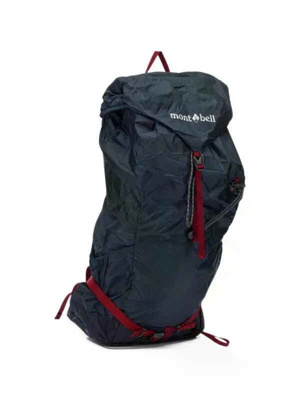MONTBELL Ripstop-texture Logo-print Backpack Bag - Blue