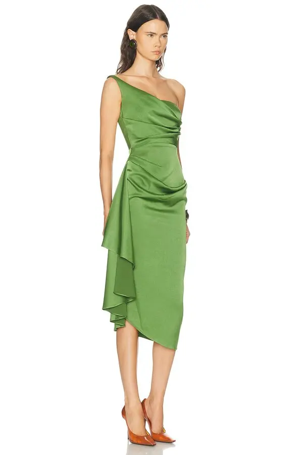 Alex Perry One Shoulder Drape Dress