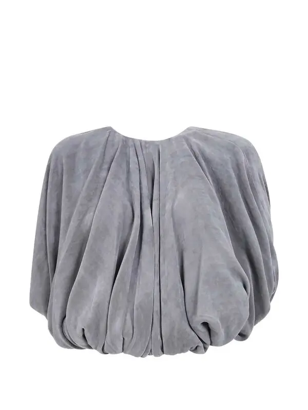 Rick Owens Velvet-effect Cape - Grey