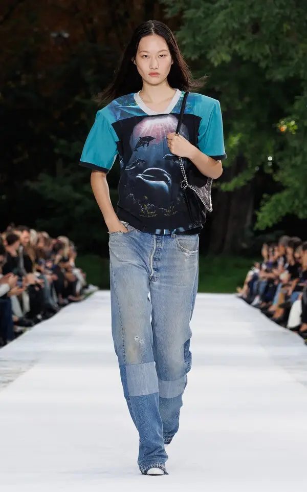 Stella McCartney Deep Sea Dolphin Printed Cotton T-shirt - N/a