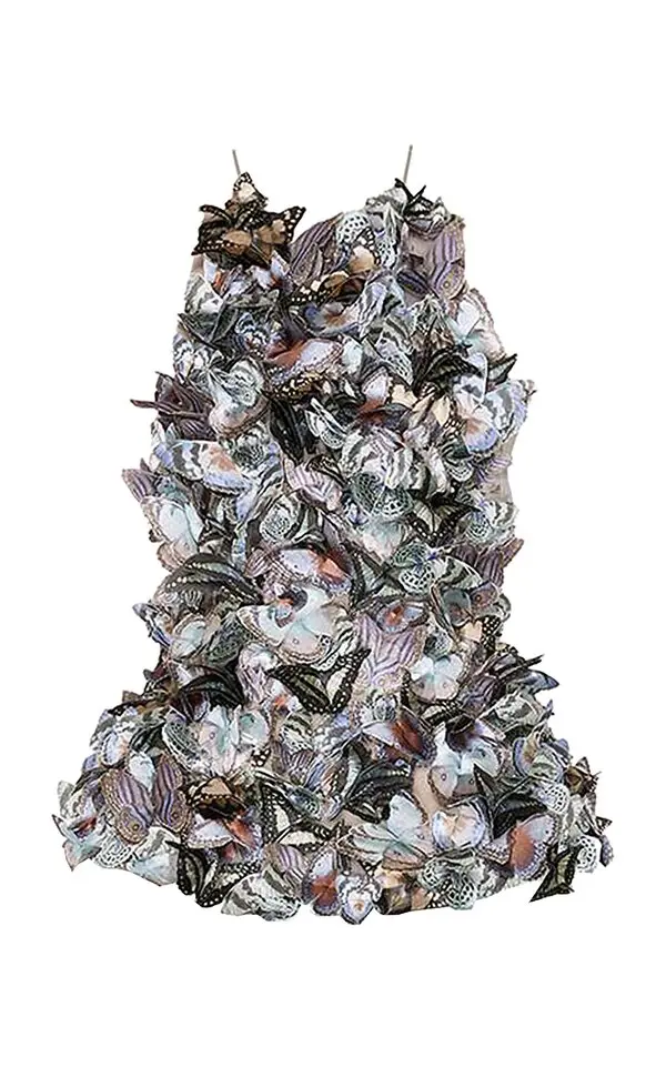 Zimmermann Becoming Butterfly Halter Silk-blend Top