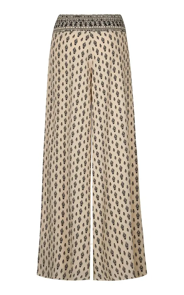 Johanna Ortiz Musical Silk Wide-leg Pants - Multi
