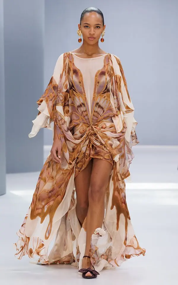 Zimmermann Motion Burnout Silk-blend Mini Dress