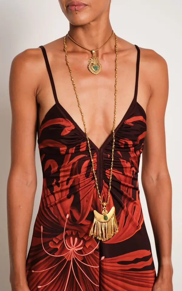 Johanna Ortiz Nuestra Tierra Jersey Midi Dress
