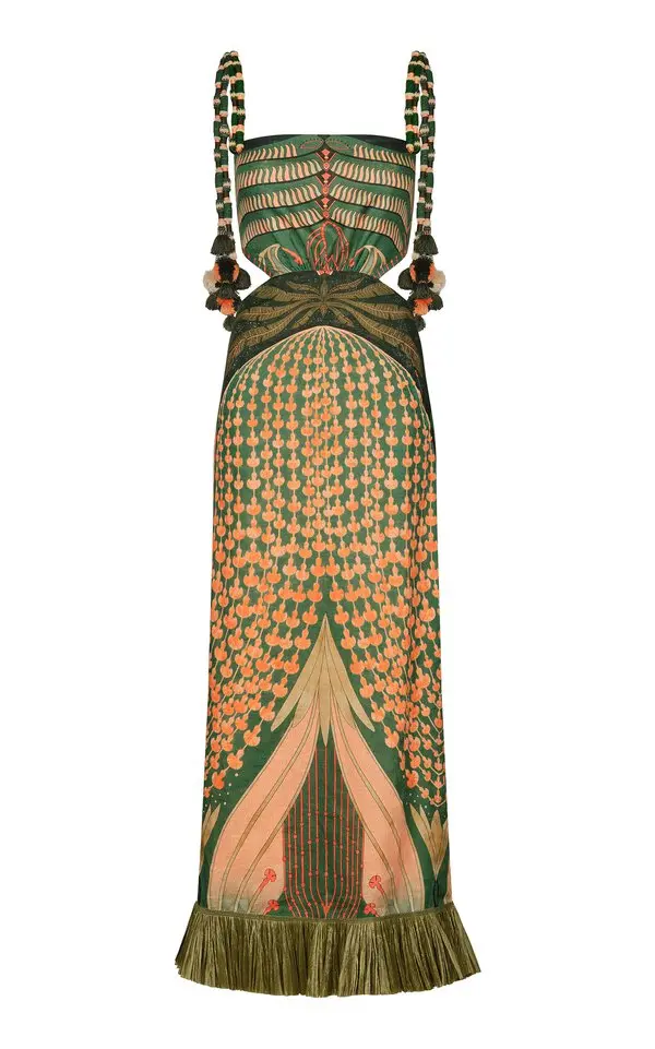 Johanna Ortiz Cartagening Linen Midi Dress - Multi