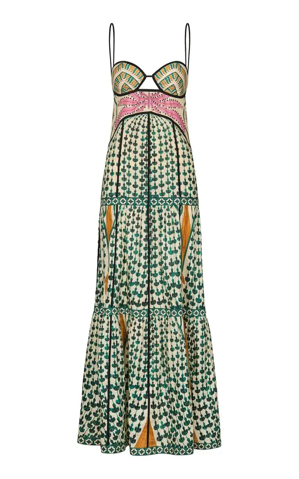 Johanna Ortiz Enlightened Sailor Linen Maxi Dress - Multi