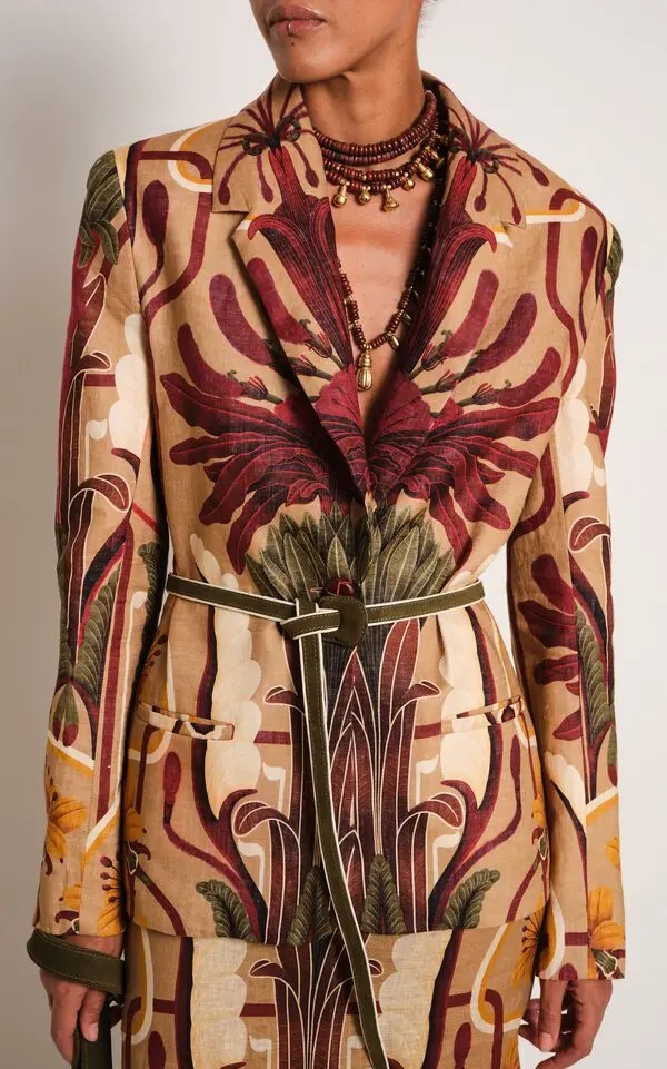 Johanna Ortiz Rock The Plan Linen Jacket