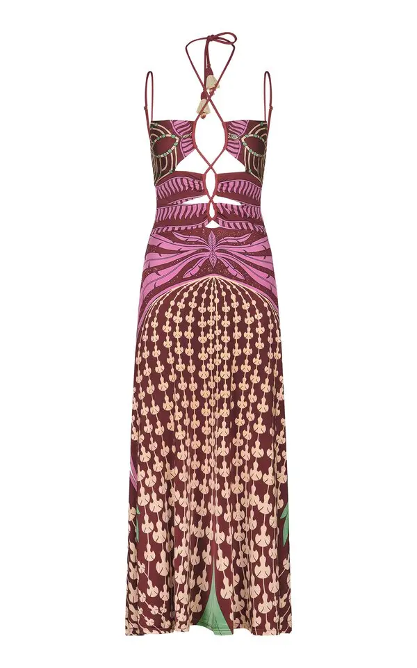 Johanna Ortiz Rio Andaluz Jersey Midi Dress - Multi