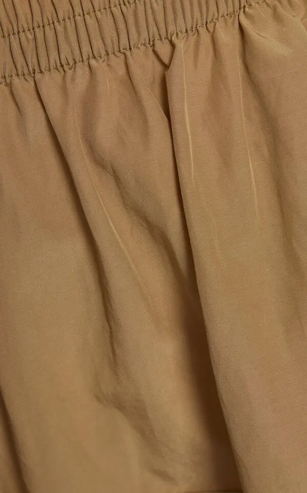 Victoria Beckham Taffeta Bermuda Shorts - Brown