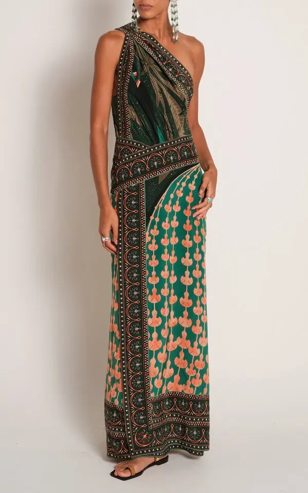 Johanna Ortiz Destino Libre Silk Maxi Dress