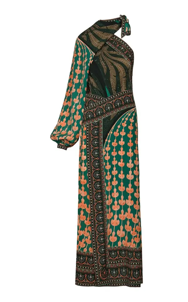 Johanna Ortiz Destino Libre Silk Maxi Dress