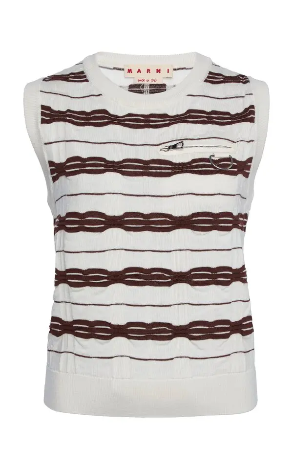 Marni Knit Wool Crop Top