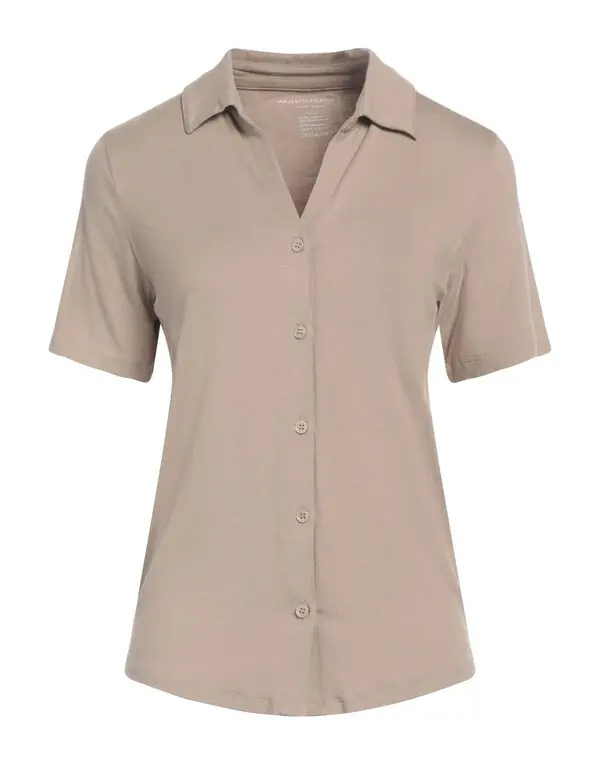Majestic Filatures Shirt Sand Size Viscose, Elastane