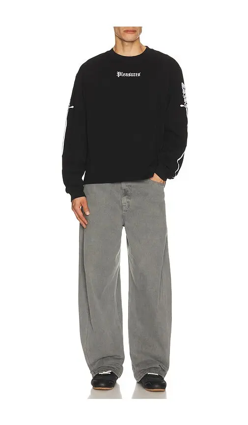 PLEASURES Luster Heavyweight Long Sleeve Tee