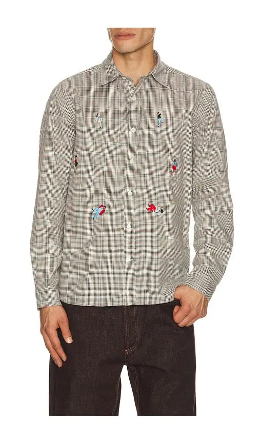 EDMMOND STUDIOS Groove Room Shirt In Grey
