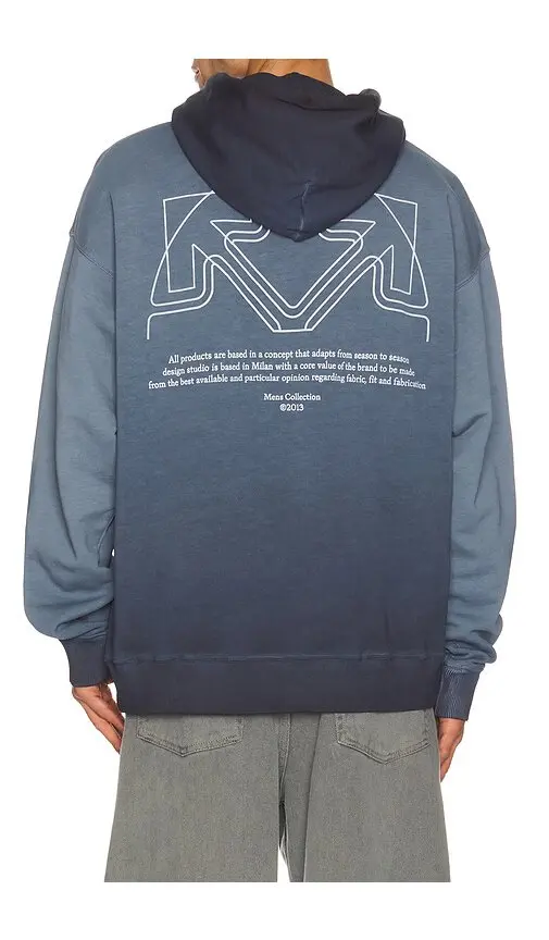 Off-White Offline Half Arrow Skate Hoodie In Blue