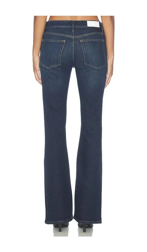RE/DONE Micro Bootcut Jeans In Blue