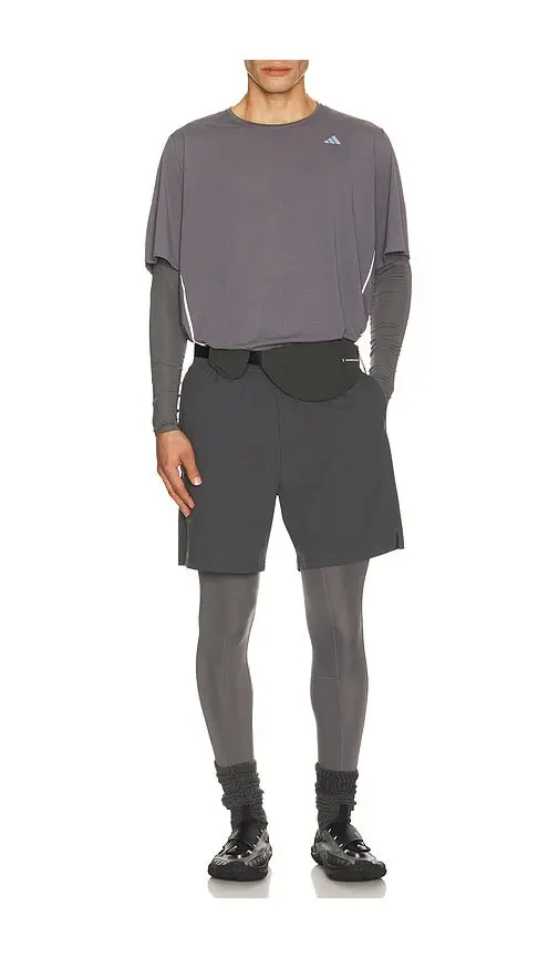 ADIDAS ORIGINALS X Entire Studios D4t Tee In Charcoal