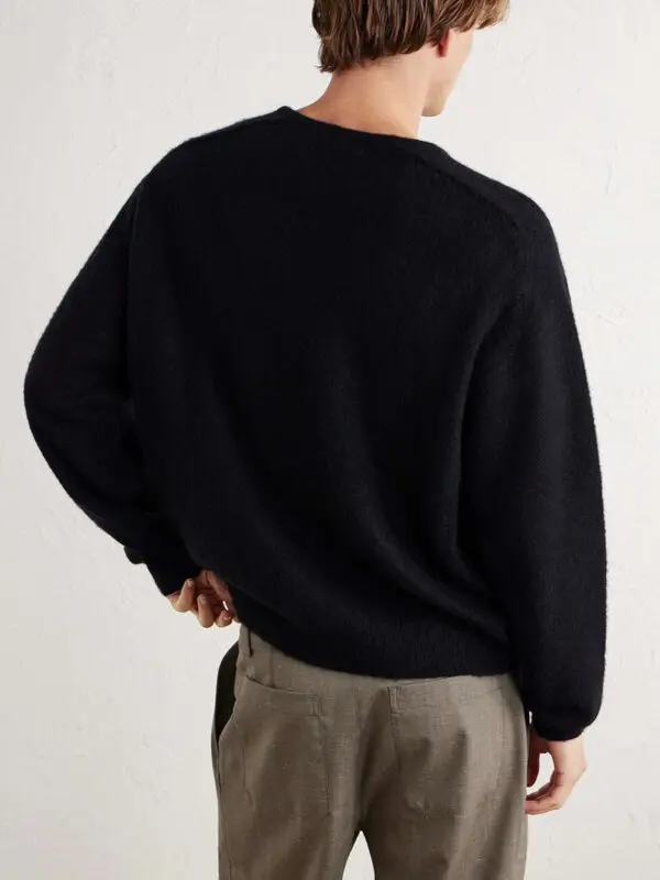 A.PRESSE Brushed Cashmere Sweater