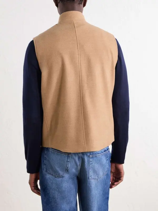 J. MUESER Wool-felt Gilet
