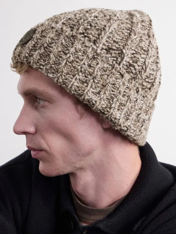 Moncler Ribbed Wool-blend Beanie