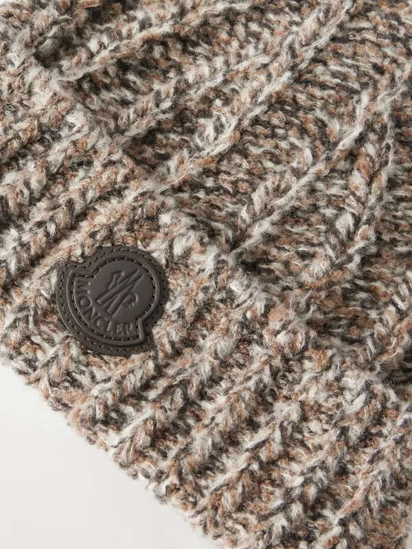 Moncler Ribbed Wool-blend Beanie