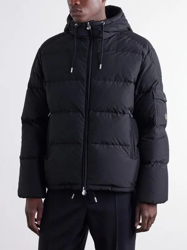 Moncler Himalaya Hooded Quilted Cotton-blend Shell Down Jacket