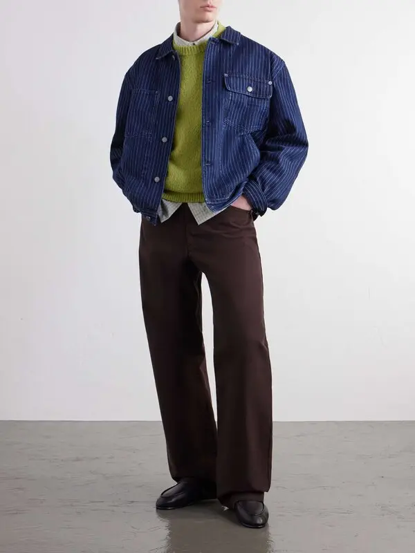Aimé Leon Dore Striped Denim Jacket