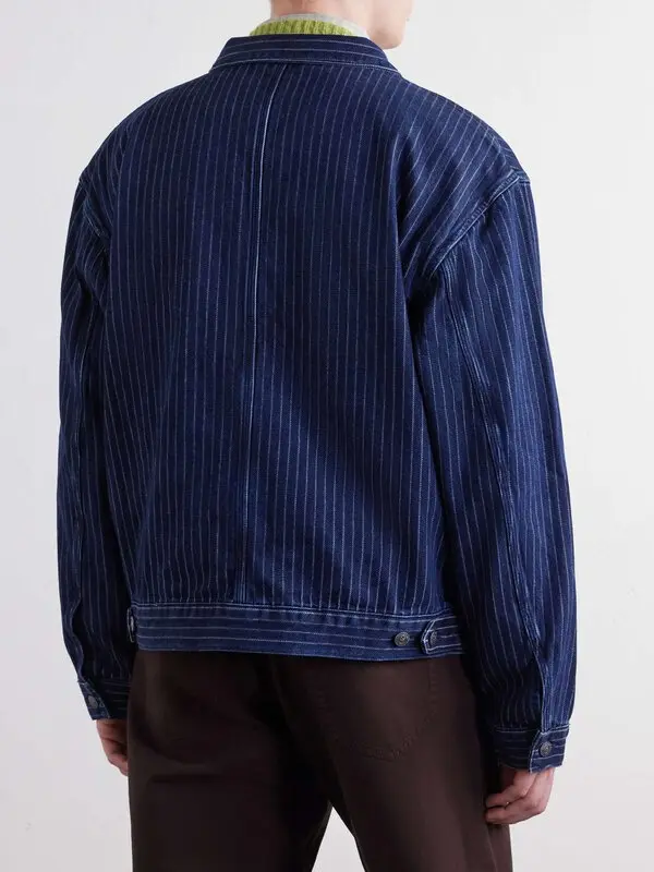 Aimé Leon Dore Striped Denim Jacket