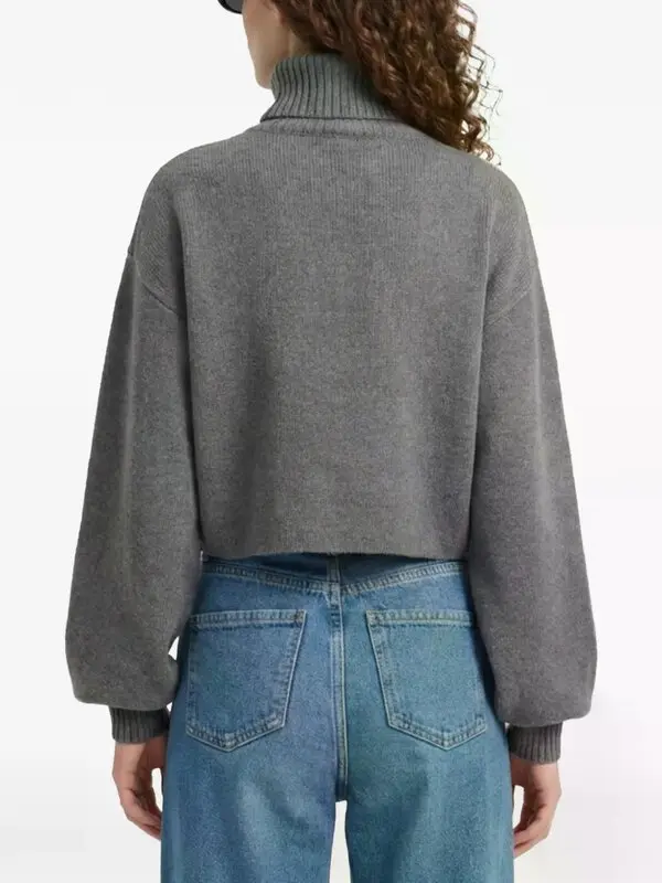 THE FRANKIE SHOP Elly Balloon Sleeve-turtleneck Sweater