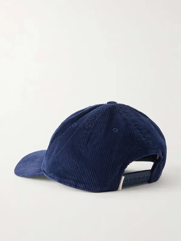 Aimé Leon Dore Unisphere Embroidered Cotton-blend Corduroy Baseball Cap